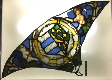 ARVIVA - Vitrail du musée du Berry de Bourges, Écu armorié